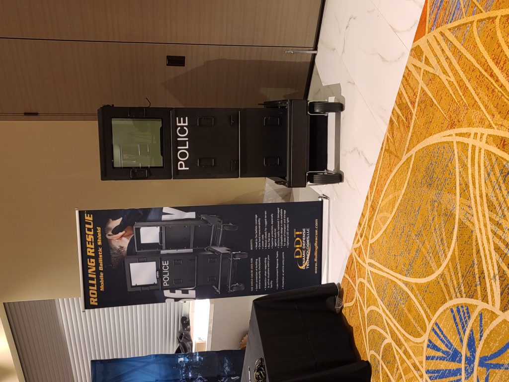 Rolling Rescue Mobile Ballistic Shield At the Lead Conference - Rolling ...